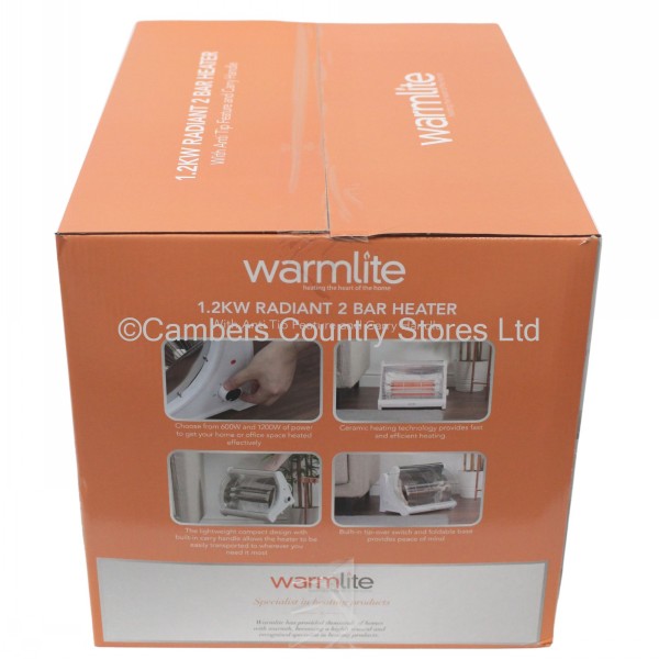 Warmlite 2 Bar Electric Fire 1.2kw | Cambers Country Store